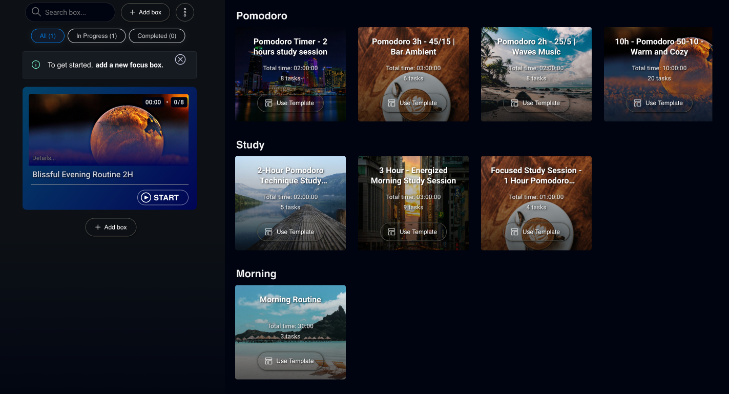 New Templates in FocusBox